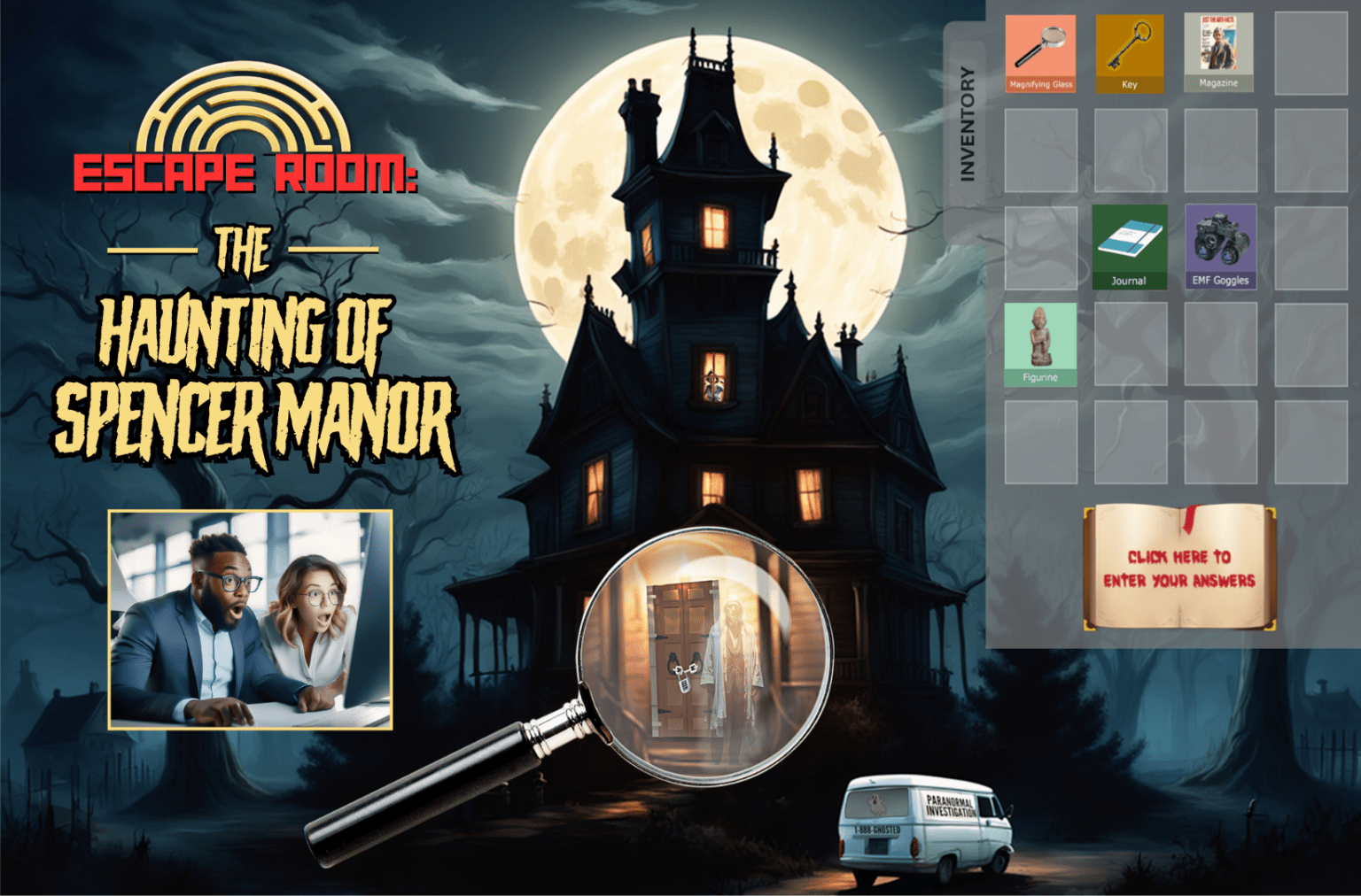 Virtual Escape Room: Haunting of Spencer Mano | College Station Team ...